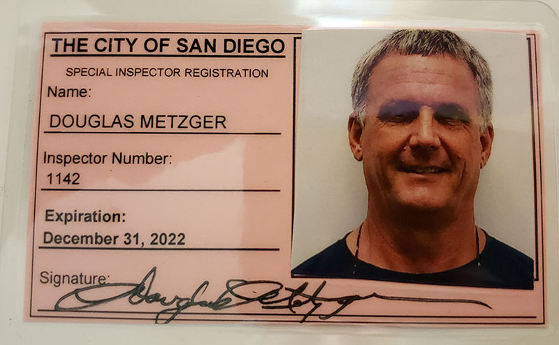 Certifications | Special Inspector San Diego